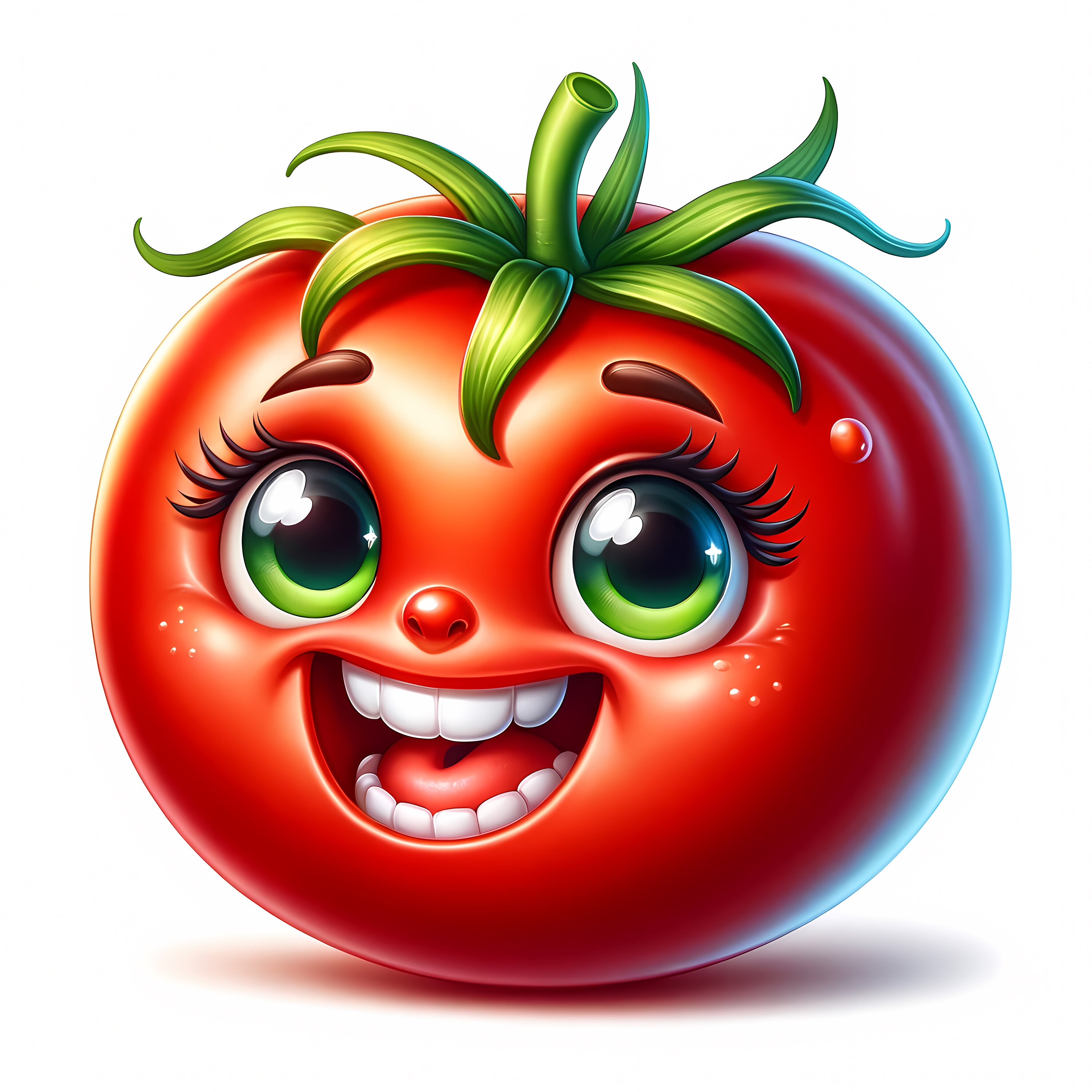 Cute Tomato Clipart Bundle – Adorable Vegetable Art (digital Download ...