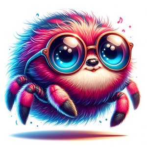 Cute Spider Clipart Bundle - 12 High-quality Jpgs - Adorable Spider ...