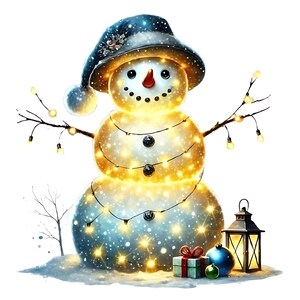 Christmas Snowman Clipart: Festive Holiday Art (12 JPG Digital Download ...