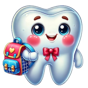 Cute Teeth Clipart Bundle | Dental Art, Nursery Decor (digital Download ...