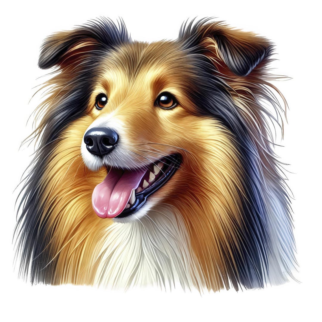 Sheltie Dog Clipart Bundle: Shetland Sheepdog Designs (digital Download ...