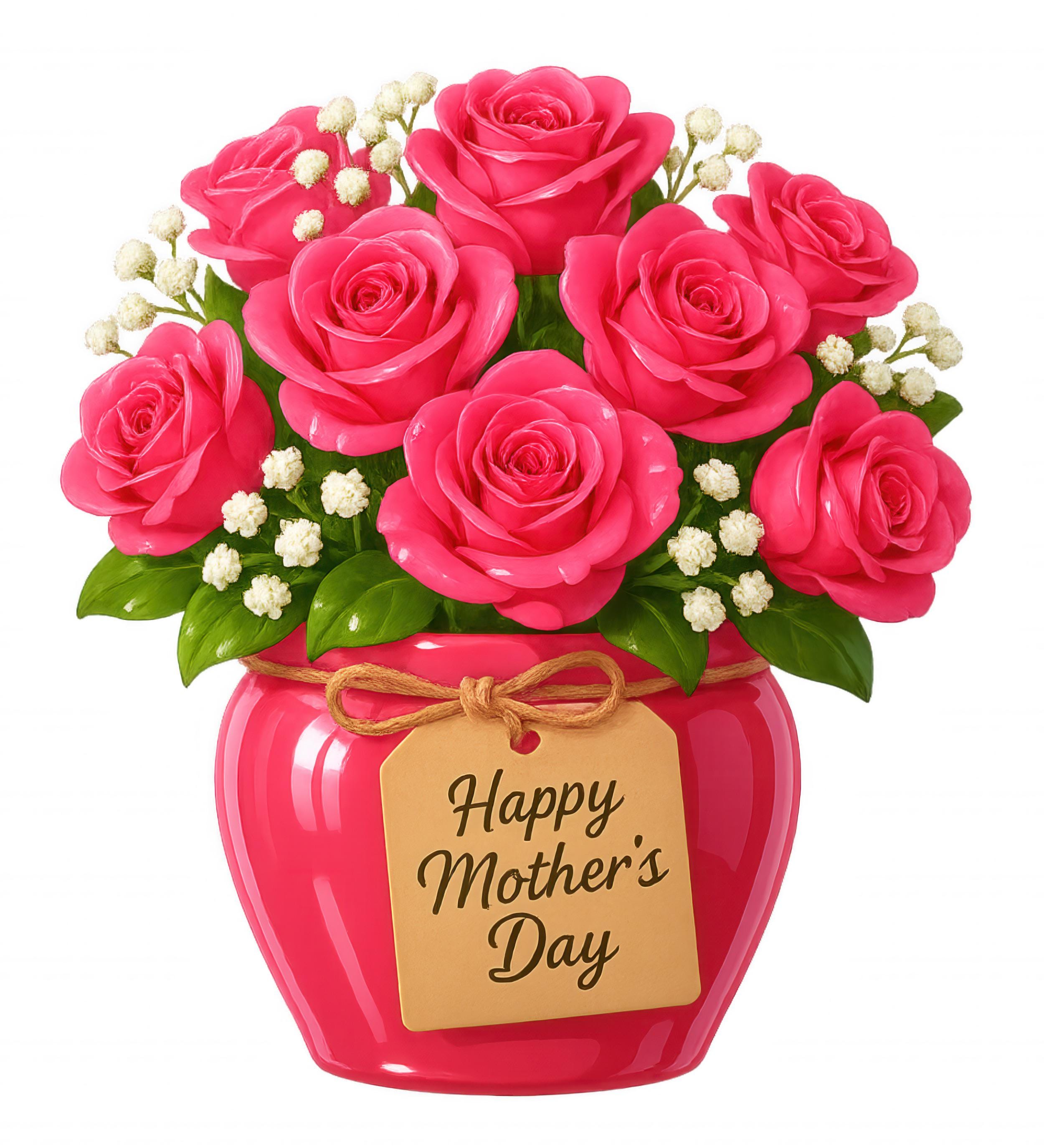Mother's Day Flowerpot Clipart: Floral PNG Set of 12 (digital Download ...