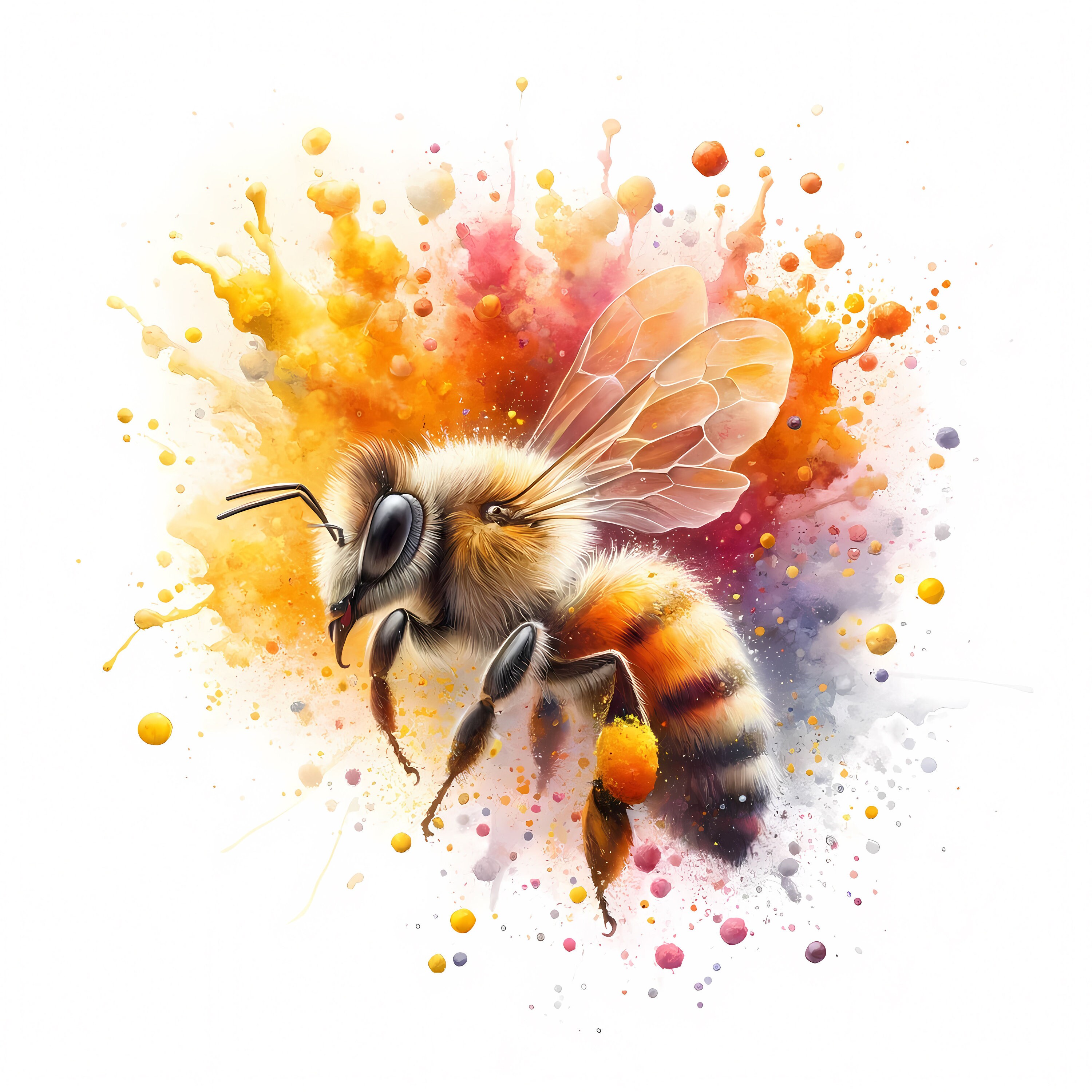 Bee Clipart | 11 High-quality Jpgs | Clipart Bundle | Beekeeping | Wall ...