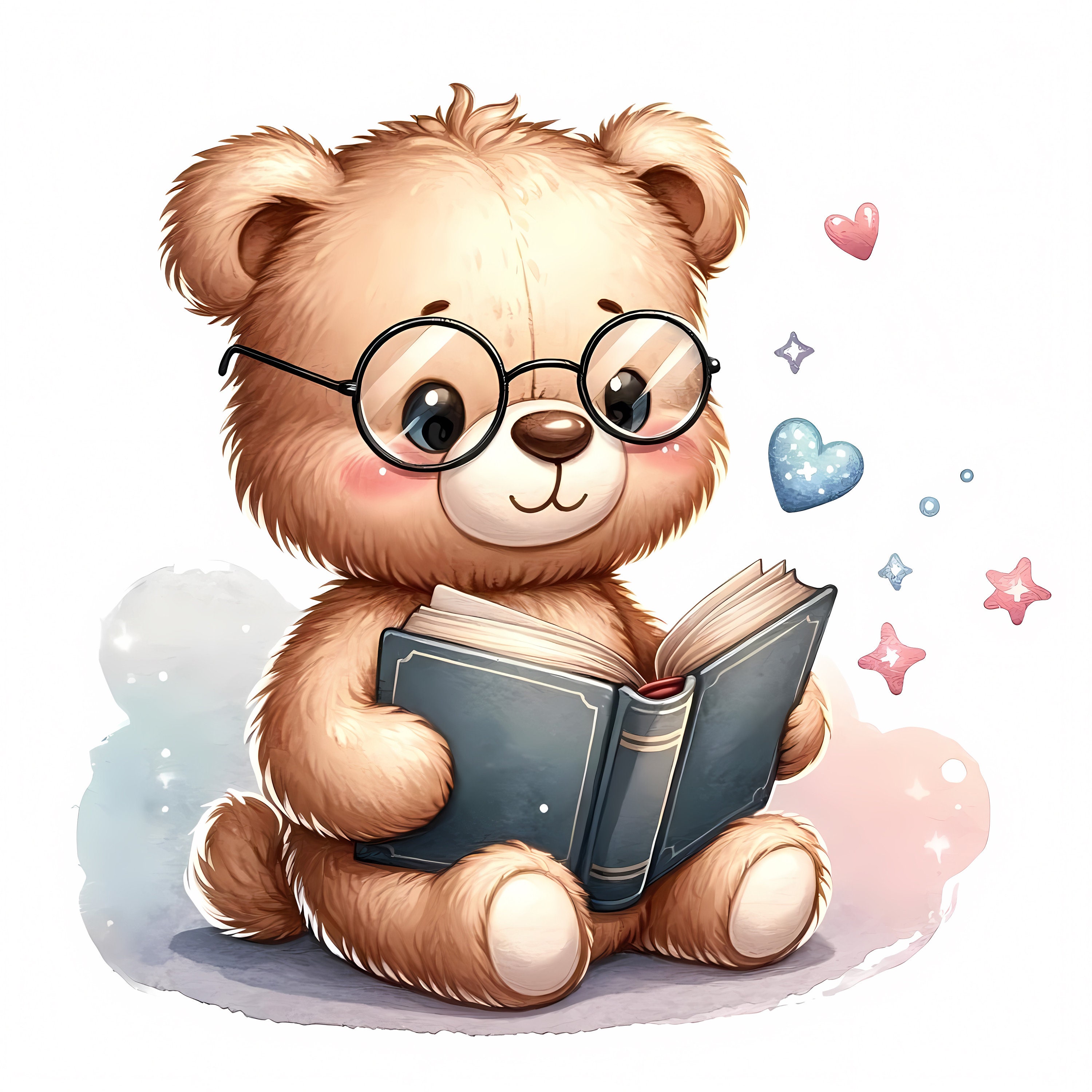 Reading Teddy Bear Clipart 10 High-quality Jpgs Cute Teddy Bear Clipart ...