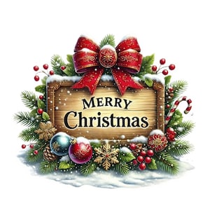 Merry Christmas Clipart | 11 High-quality Designs | Festive Merry ...