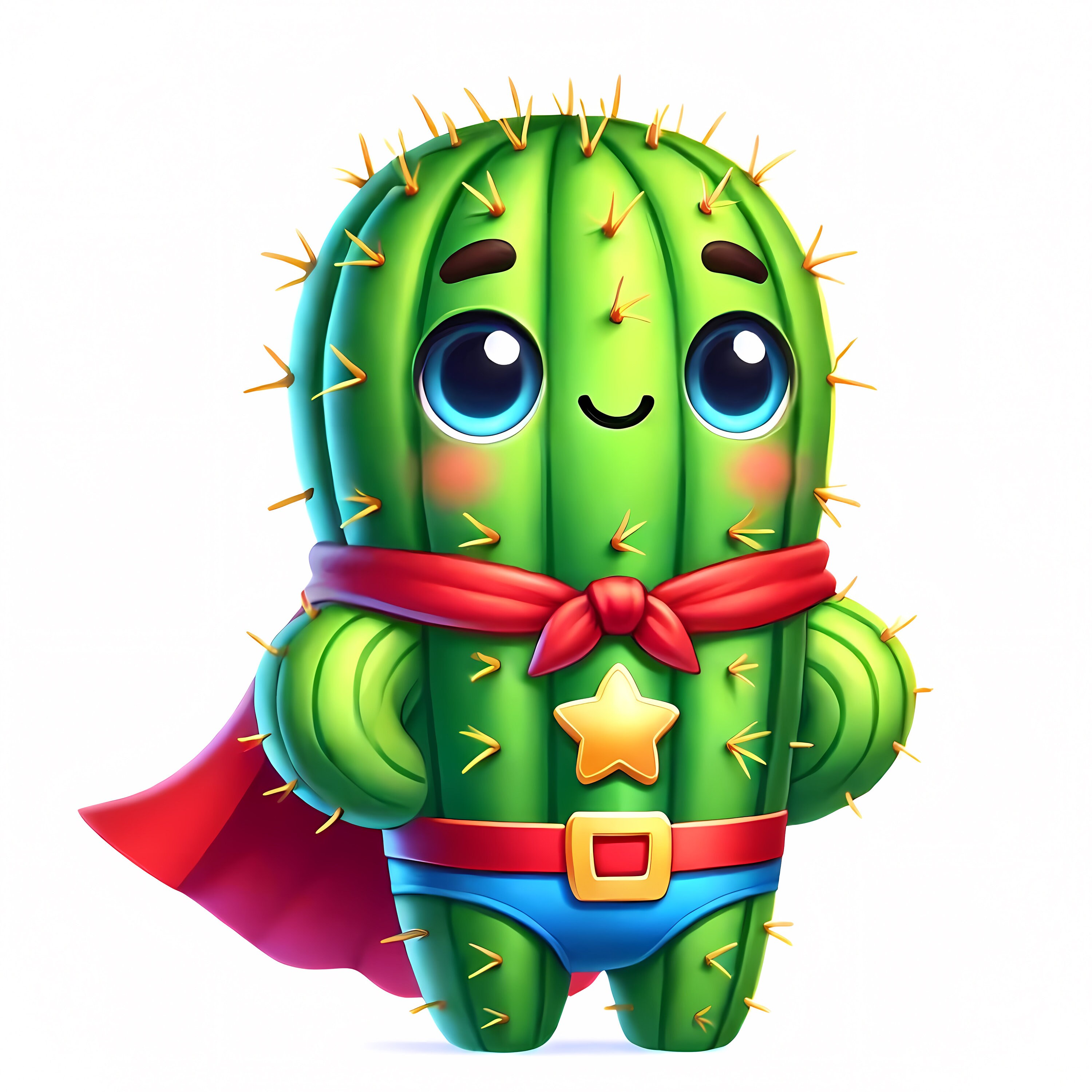 Cute Cactus Clipart 12 High-quality Jpgs Adorable Cactus Clipart Bundle ...
