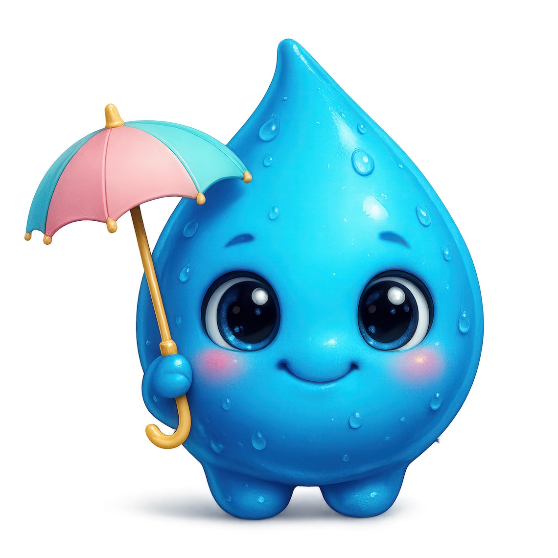 Cute Raindrop Watercolor Clipart, Nursery Art (PNG Digital Download) - Etsy