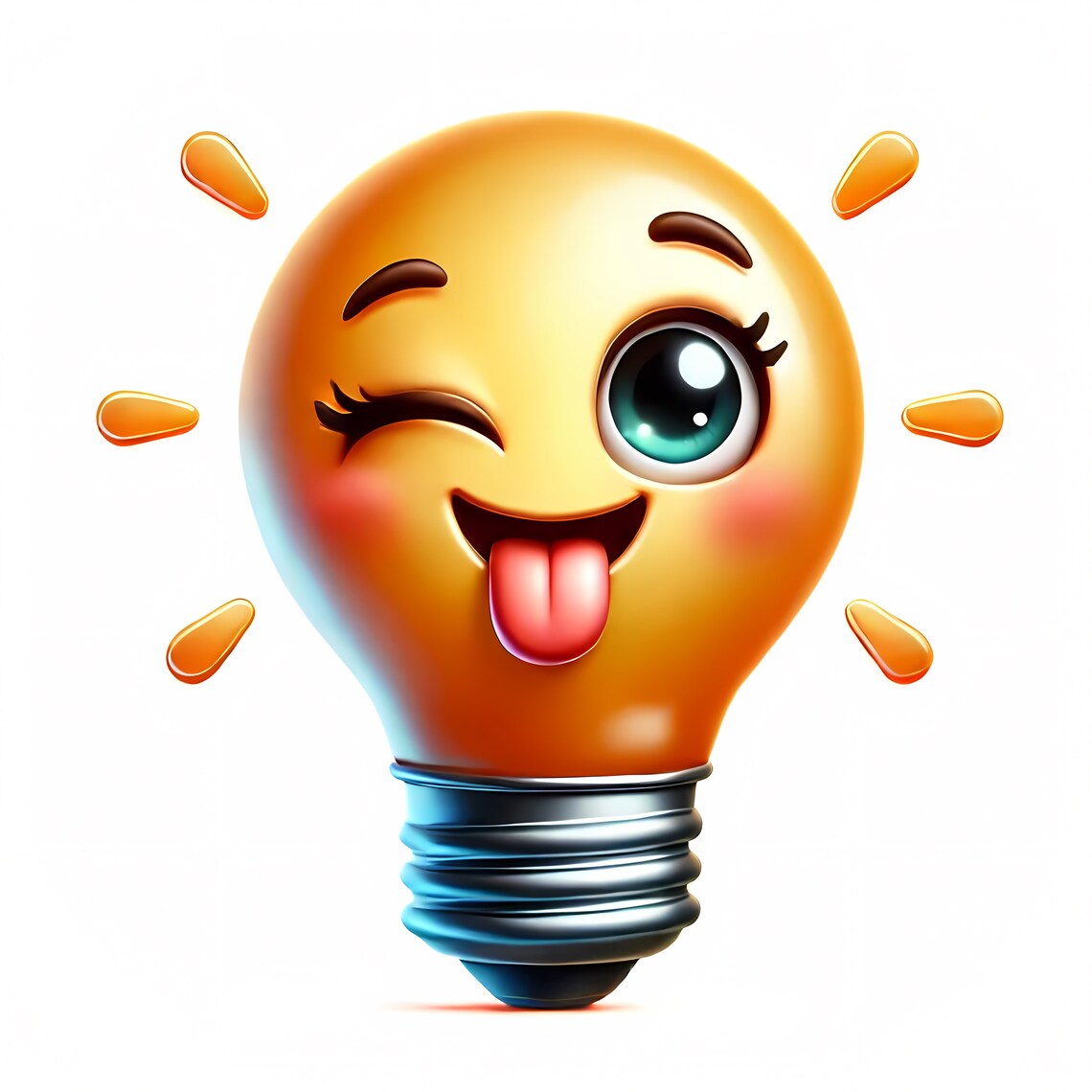 Cute Light Bulb Clipart | Nursery Art Printables (digital Download) - Etsy