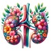 Floral Kidneys Clipart | 11 High-quality Jpgs | Kidney Flowers Clipart ...