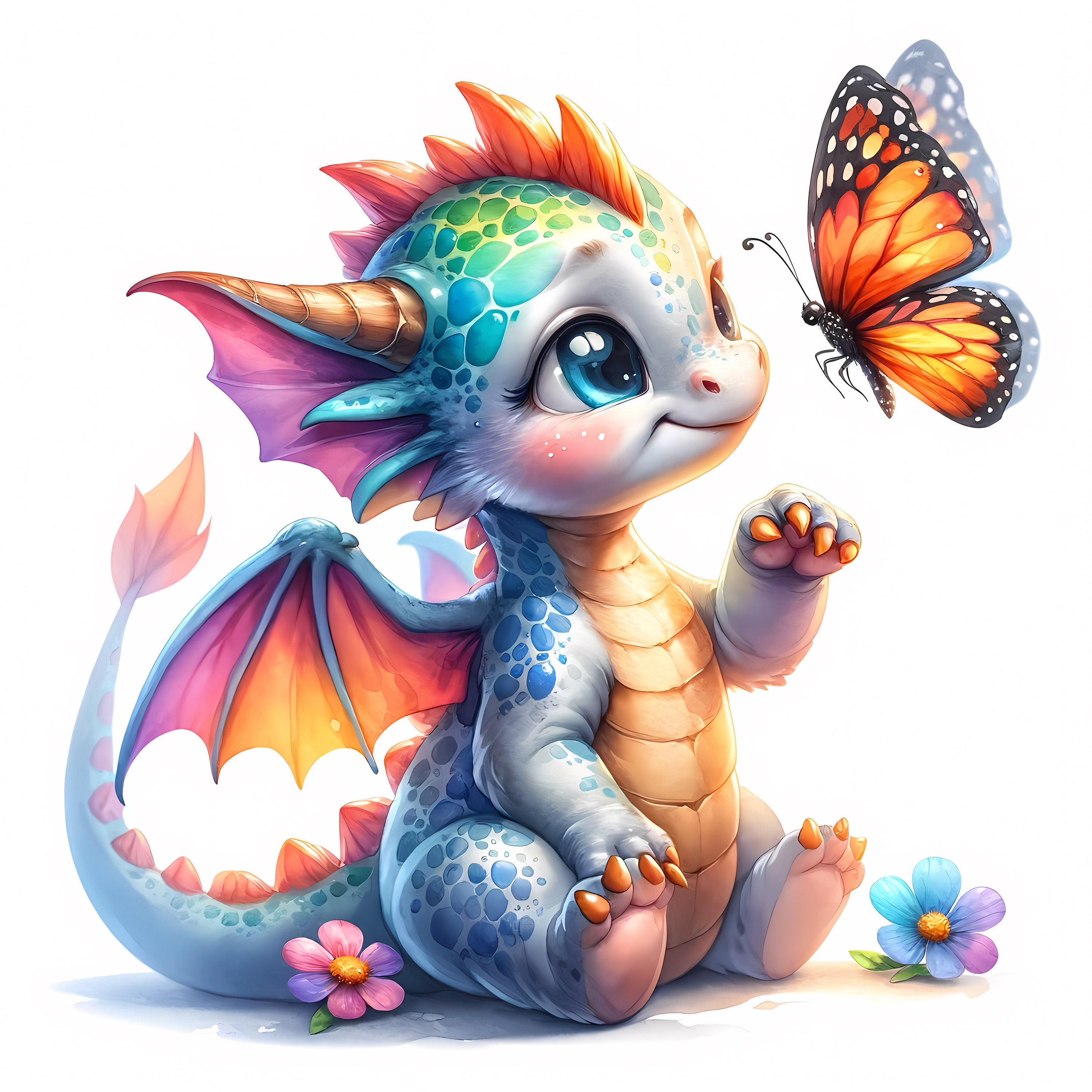 Cute Dragon Clipart 10 High-quality Jpgs Adorable Cute Dragon Clipart ...