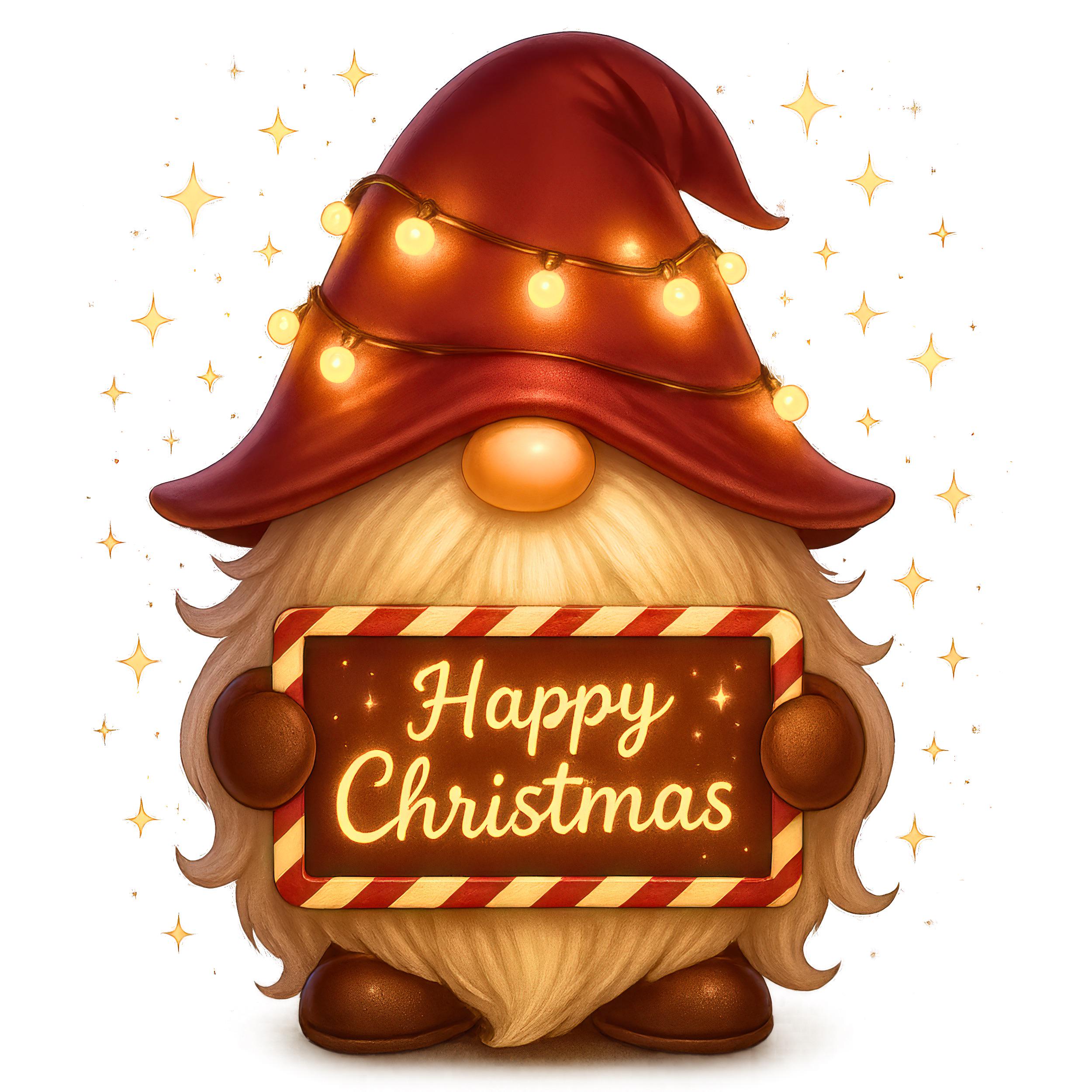 12 Christmas Gnome Clipart Bundle: Holiday PNG Graphics (digital ...