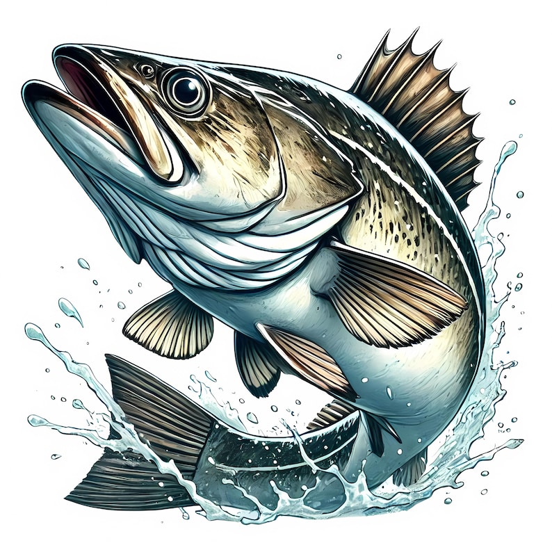 Elegant Cod Fish Clipart Bundle | Marine, Aquatic Art (digital Download ...