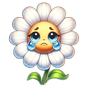 Cute Daisy Clipart, 12 High-quality Jpgs, Adorable Daisy Clipart Bundle ...