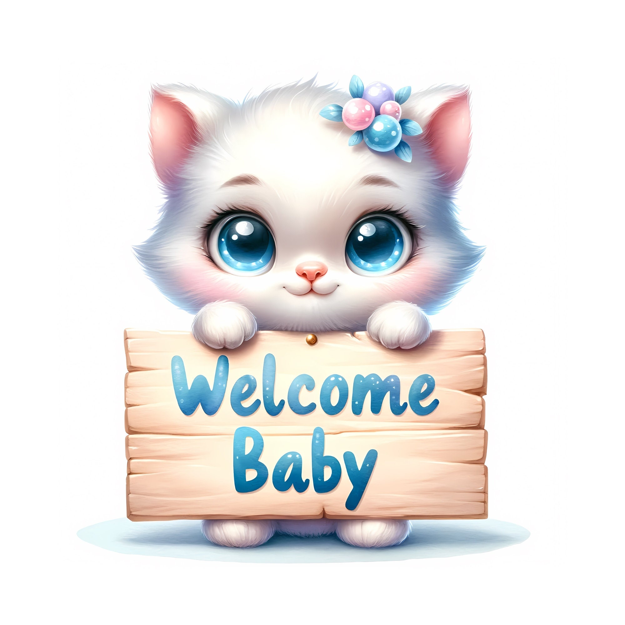 Welcome Baby Clipart 12 High-quality Jpgs Baby Shower Nursery Decor ...