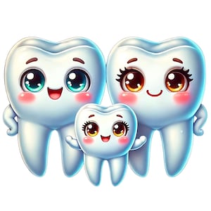 Cute Teeth Clipart | 14 High-quality Jpgs | Adorable Teeth Clipart ...