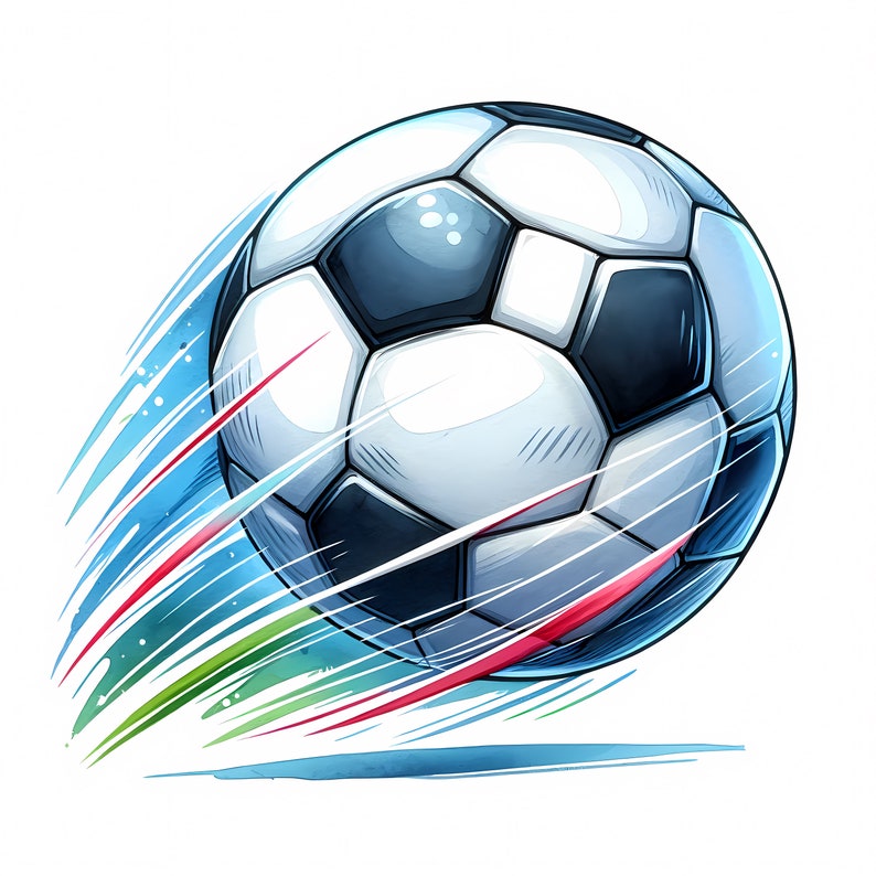 Soccer Ball Clipart 10 High-quality Jpgs Football Clipart Bundle ...