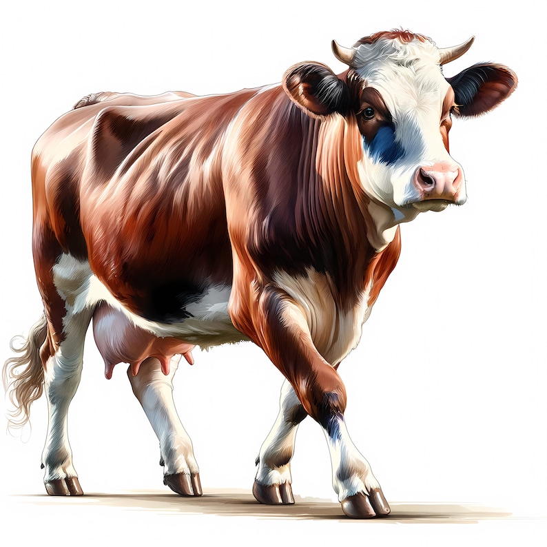 Cow Clipart Bundle | Farmhouse Wall Art (digital Download) Set of 12 ...