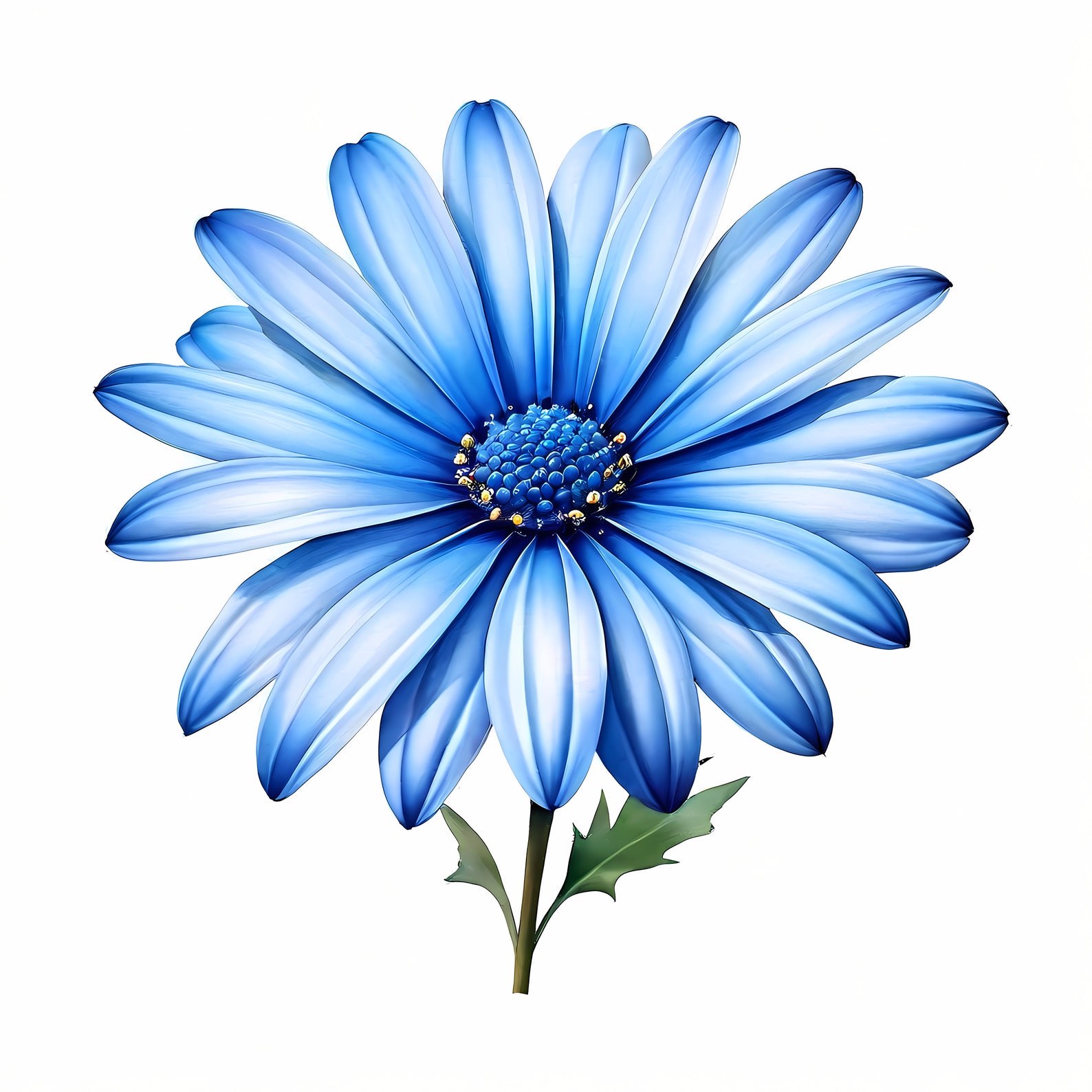Blue Daisy Clipart 10 High-quality Jpgs Clipart Bundle Wall Art ...