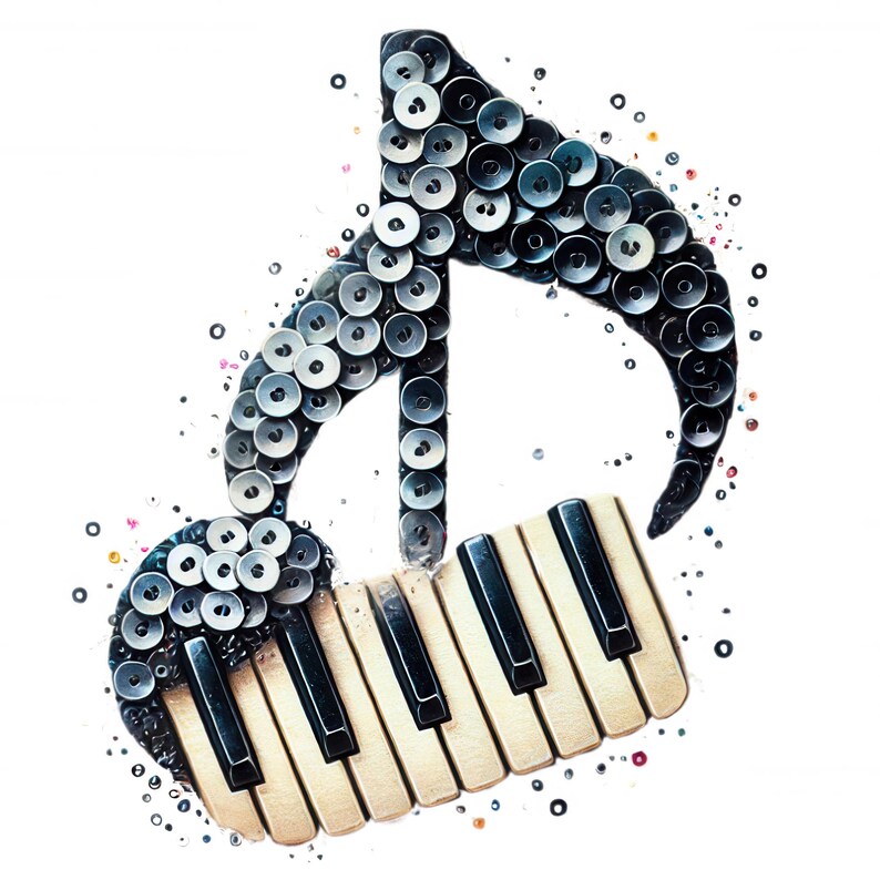 Glitter Sequin Music Note Clipart | 12 PNG Bundle (digital Download) - Etsy