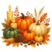 Fall Harvest Clipart: Thanksgiving PNG Images (digital Download - Etsy