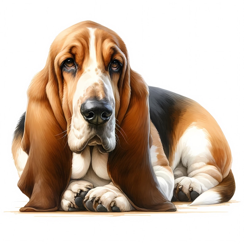 Basset Hound Clipart – High-quality Dog Graphics (digital Download) - Etsy