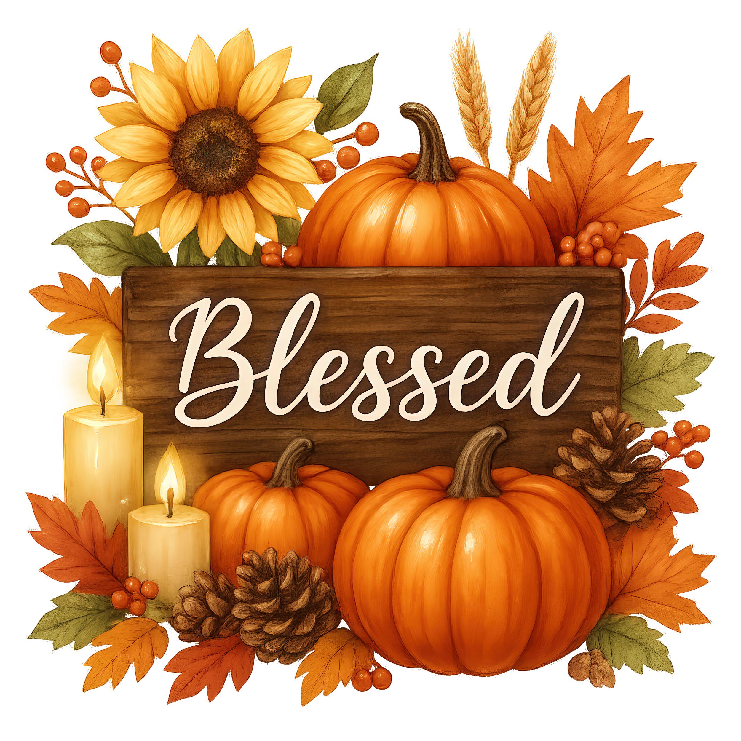 Fall Harvest Clipart: Thanksgiving PNG Images (digital Download - Etsy