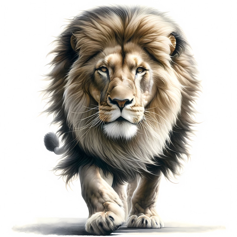 Majestic Lion Clipart Bundle | Wildlife (digital Download) Set of 12 ...