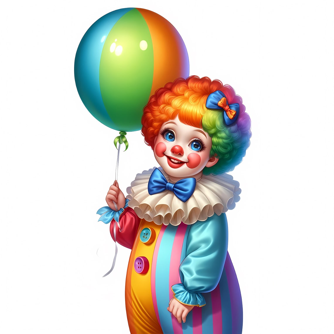 Clown Holding Balloons Clipart 10 High-quality Jpgs Cute Clown Clipart ...