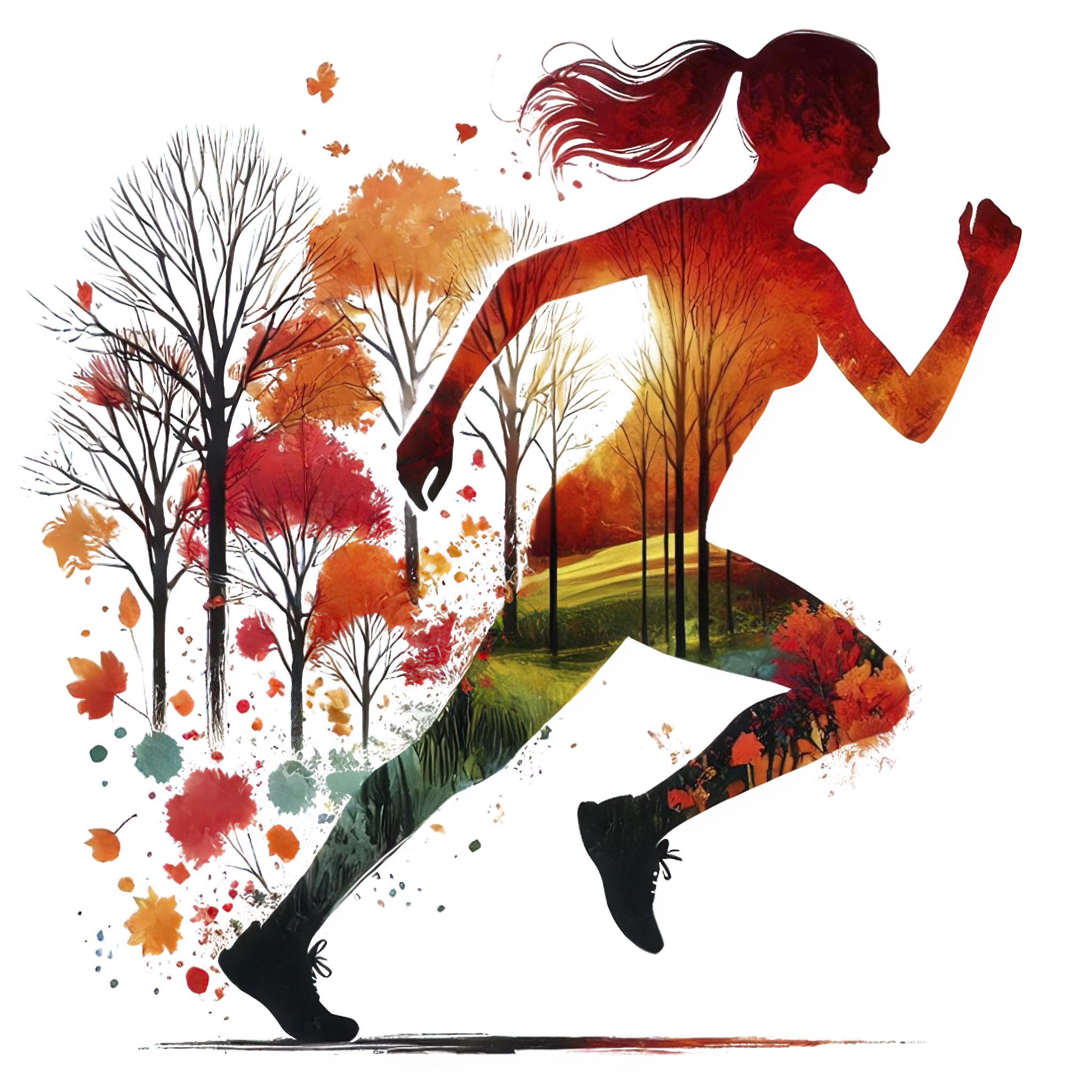 Running Woman PNG Clipart: Marathon Runner Art (digital Download) - Etsy
