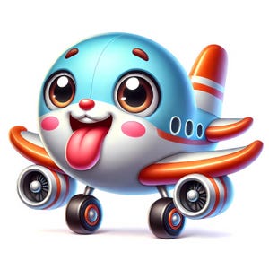 Cute Airplane Clipart | 10 High-quality Jpgs | Adorable Airplane ...