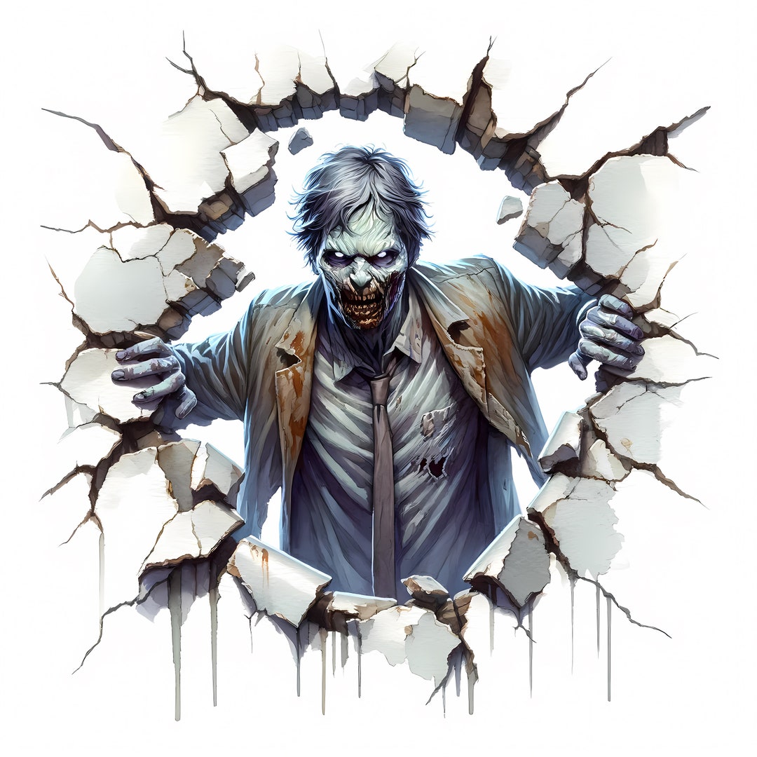 Zombie Clipart | 12 High-quality Jpgs | Terrifying Zombie Clipart ...