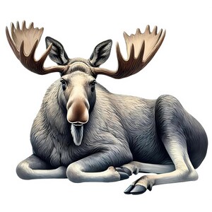 Moose Clipart | 11 High-quality Jpgs | Majestic Moose Clipart Bundle ...