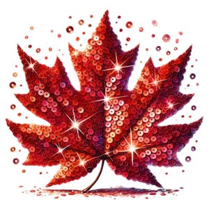 Glitter Maple Leaf Clipart: Autumn Design (digital Download, Commercial ...
