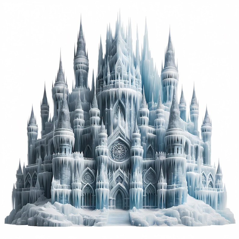 Ice Castle Clipart 13 High-quality Jpgs Enchanted Ice Castle Clipart ...