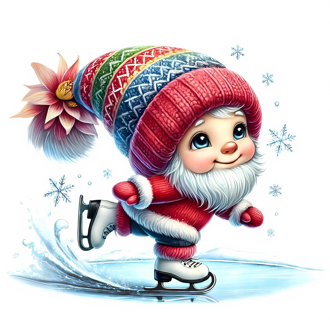 Christmas Gnome Clipart Bundle | Holiday Art (commercial Use) Set of 10 ...