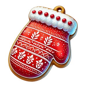 Christmas Cookie Clipart: Festive Holiday Designs (digital Download ...