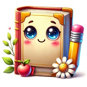 Cute Book Clipart | 11 High-quality Jpgs | Adorable Book Clipart Bundle ...