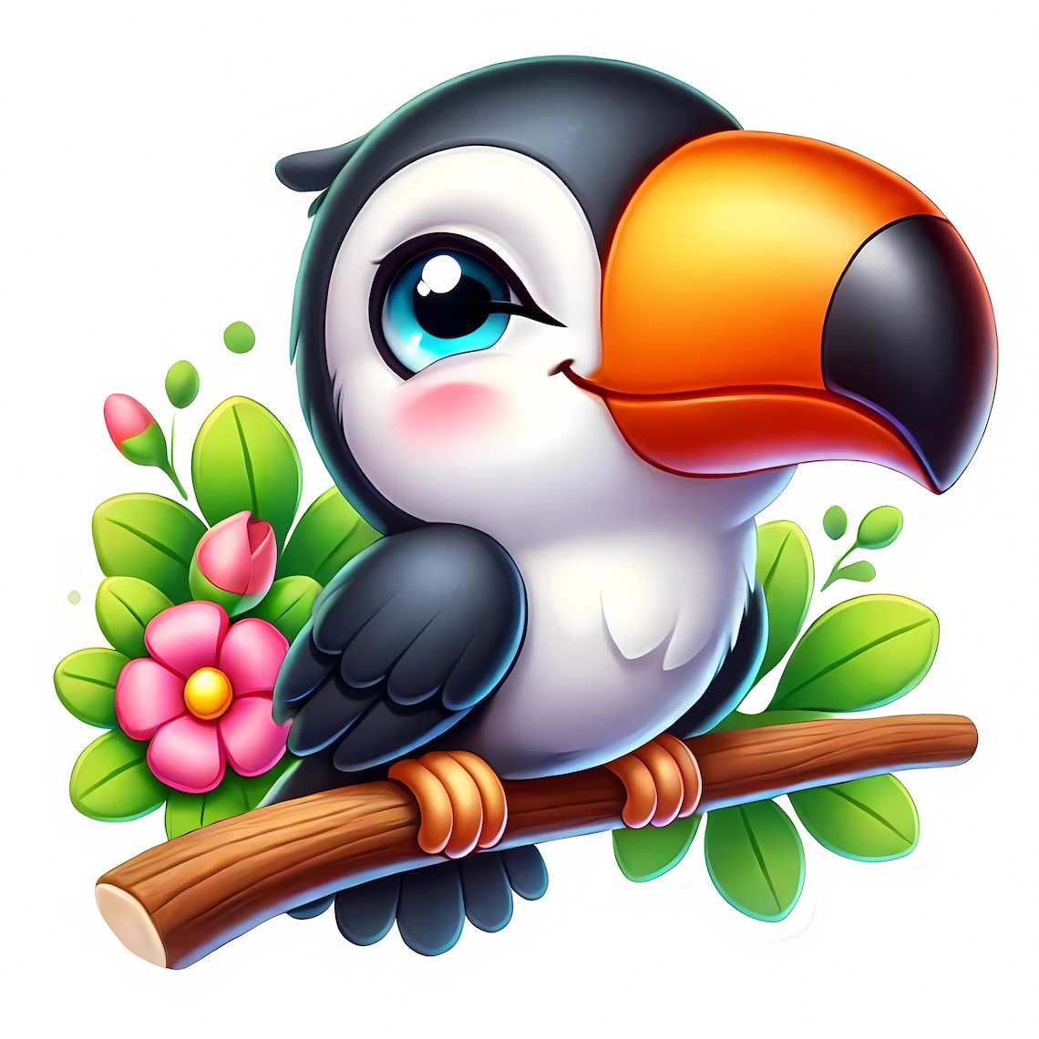 Cute Toucan Clipart 10 High-quality Jpgs Adorable Toucan Clipart Bundle ...