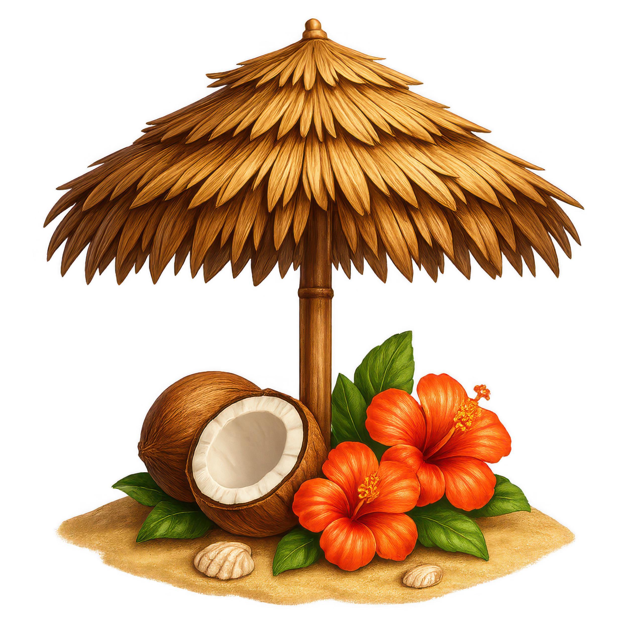 Colorful Beach Umbrella Clipart, Summer PNG Graphics (digital Download ...