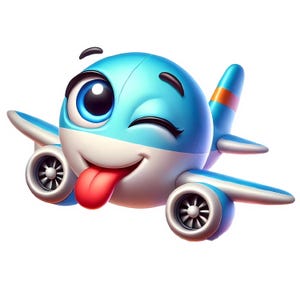 Cute Airplane Clipart | 10 High-quality Jpgs | Adorable Airplane ...