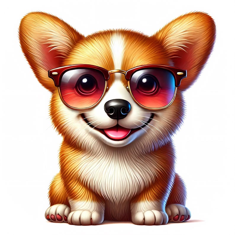 Cute Corgi Clipart Bundle | Whimsical Dog Art (digital Download) - Etsy