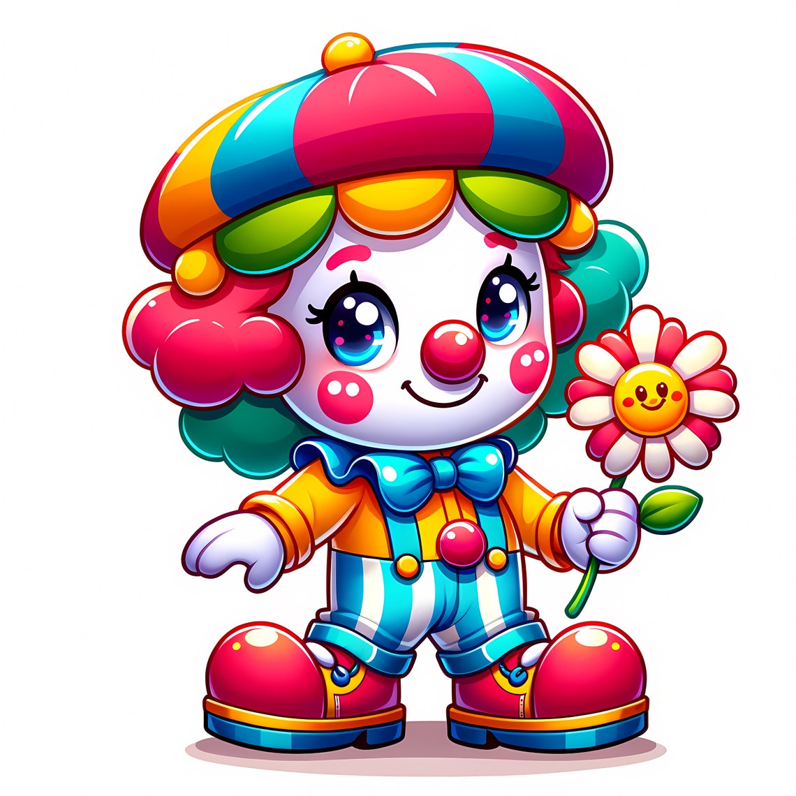 Cute Clown Clipart Bundle 12 High-quality Images for Circus Art ...