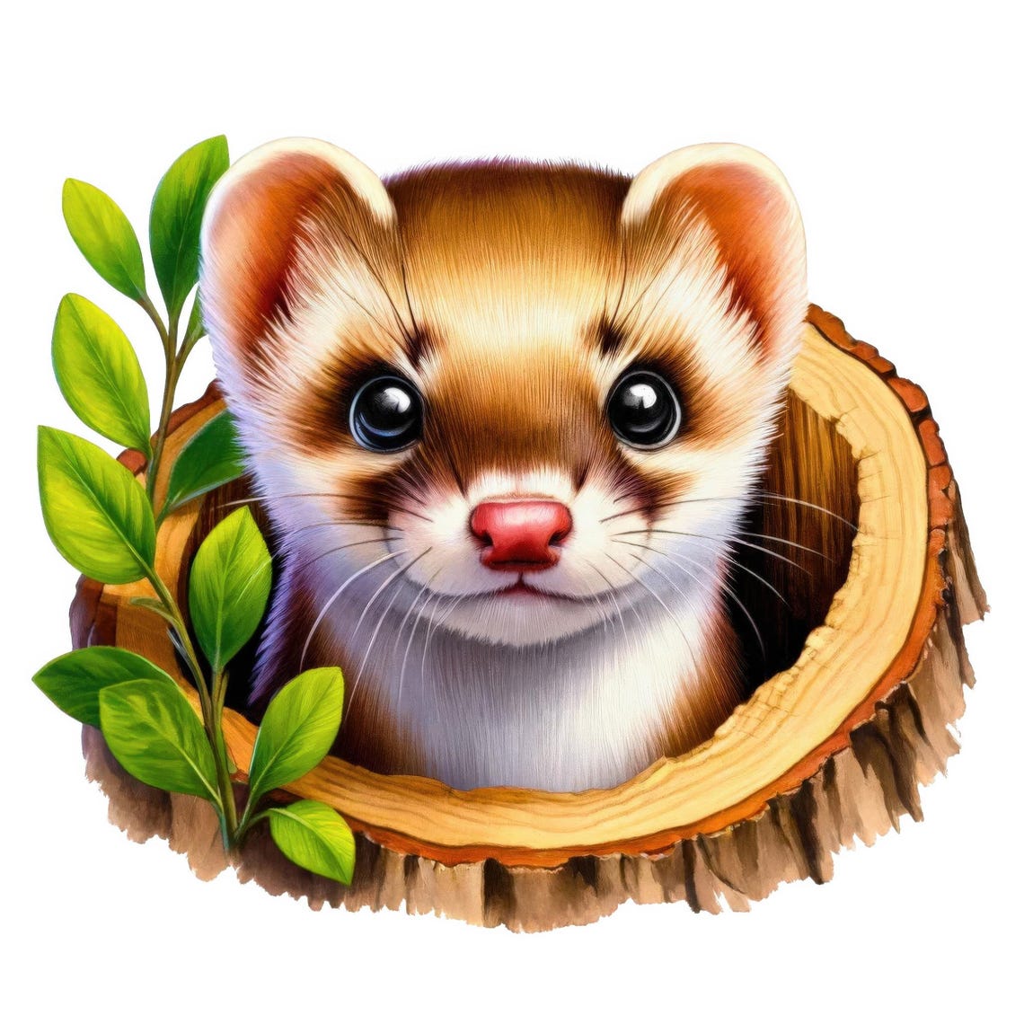 Weasel Clipart | 10 High-quality Designs | Adorable Weasel Clipart ...