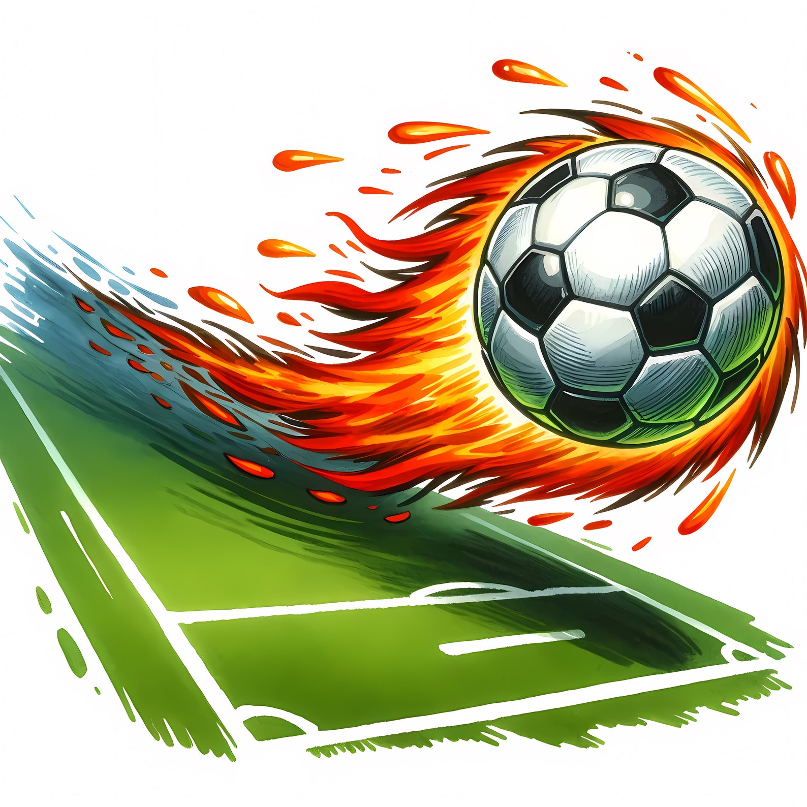 Soccer Ball Clipart 10 High-quality Jpgs Football Clipart Bundle ...
