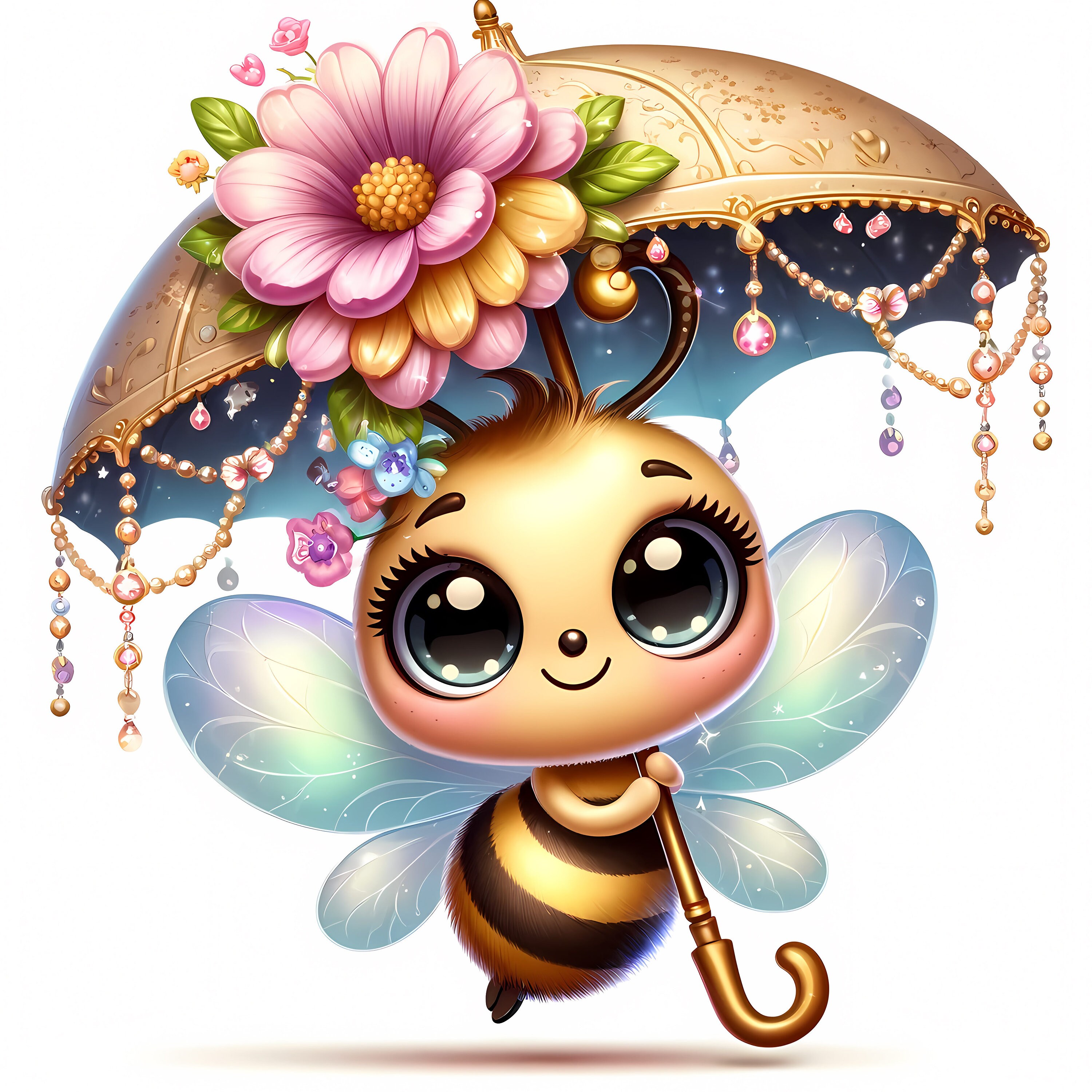Honey Bee Clipart 11 High-quality Jpgs Cute Bumblebee Clipart Bundle ...