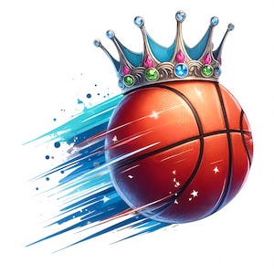 Basketball With Crown Clipart | 10 High-quality Jpgs | Dynamic ...