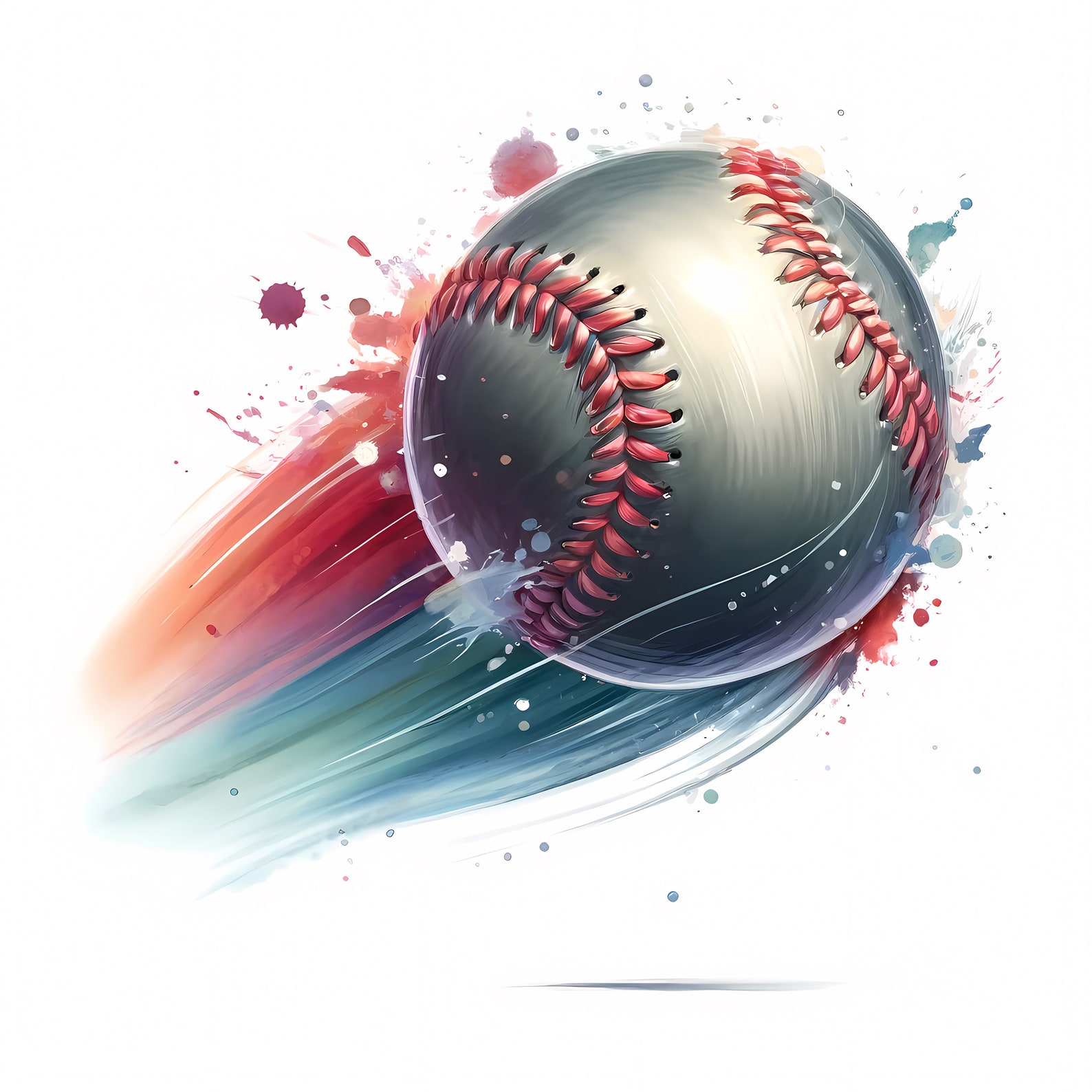 Fiery Softball Clipart | Sports Art Printables (digital Download) 10 ...