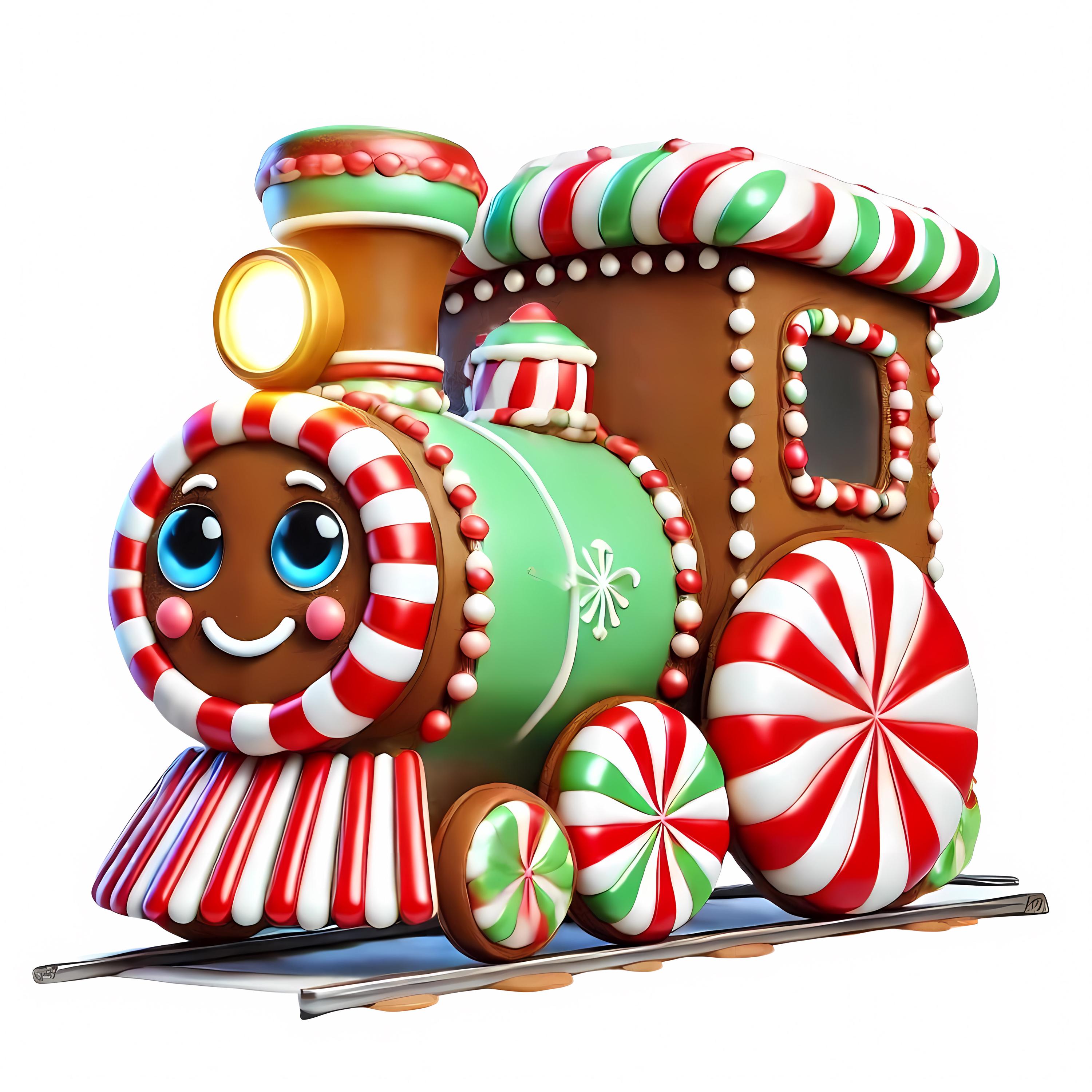 Cute Christmas Train Clipart Bundle | Festive Holiday Art (jpgs) - Etsy