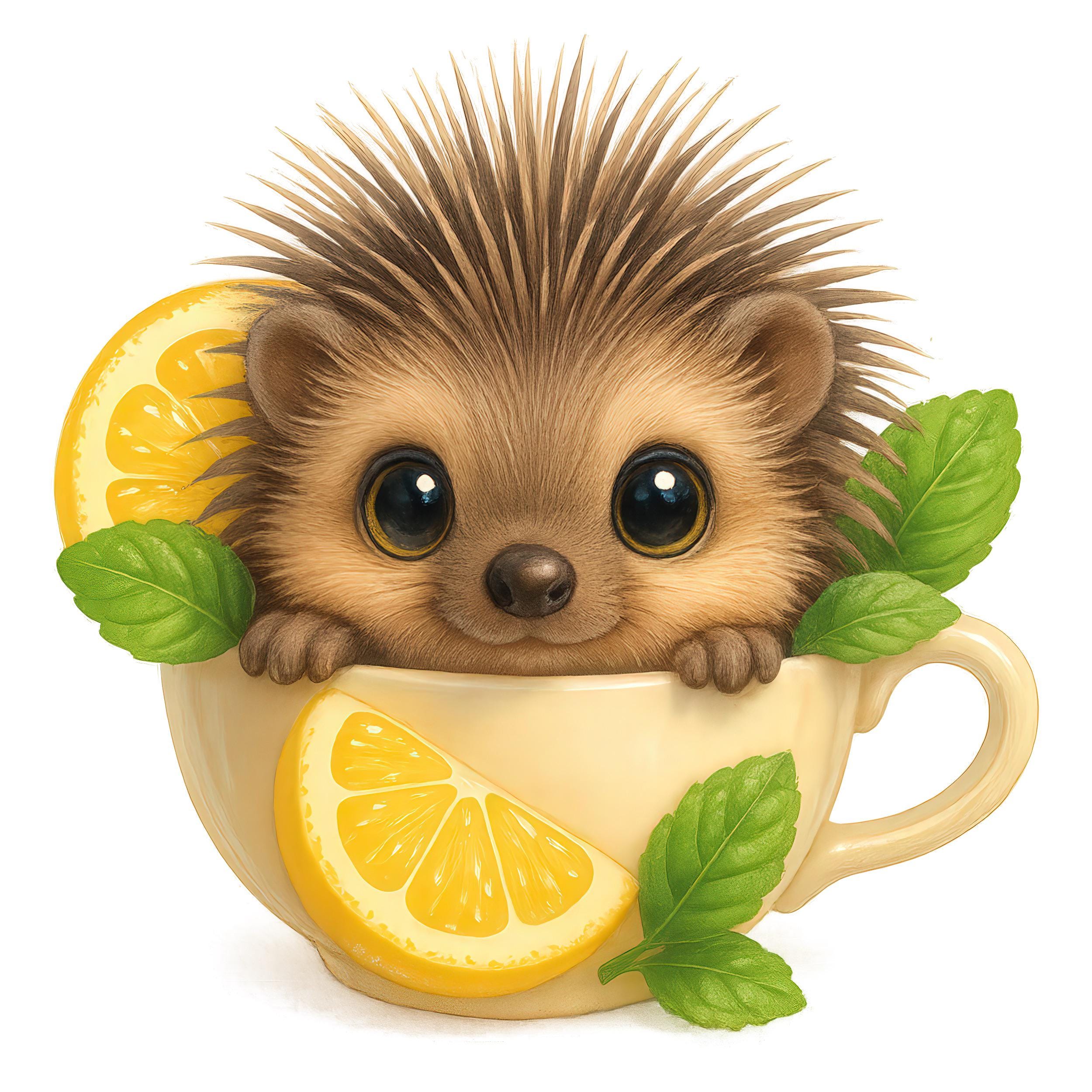 Cute Watercolor Hedgehog Clipart Bundle, PNG (digital Download) - Etsy