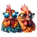 Cool Chicken Clipart Bundle | Farm Animal Art (digital Download) - Etsy
